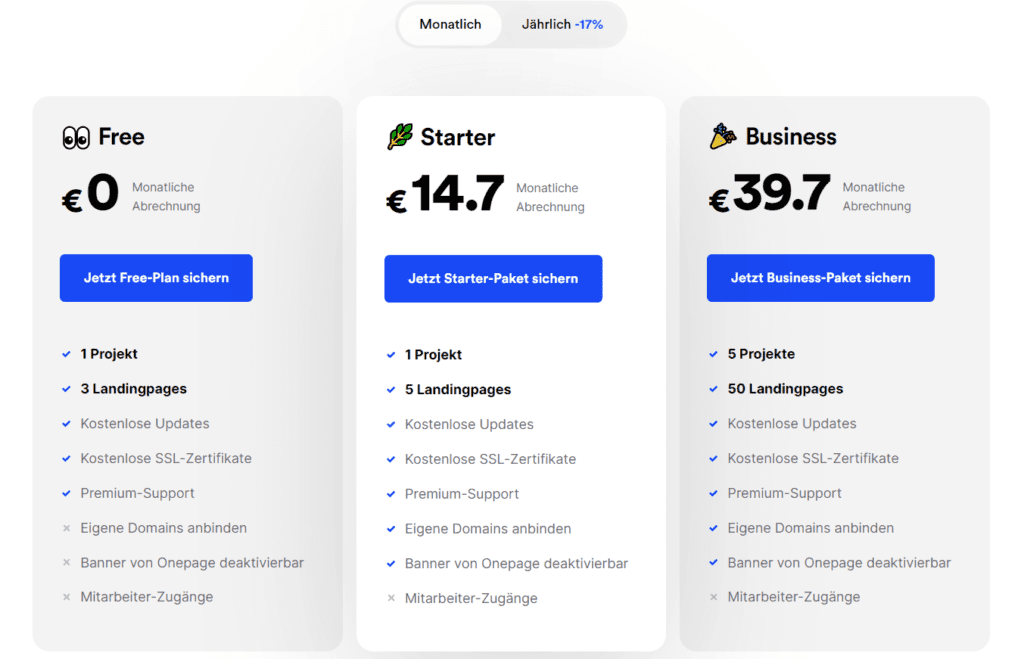 Onepage Erfahrungen & Test 2024: Preise, Kosten & Alternativen